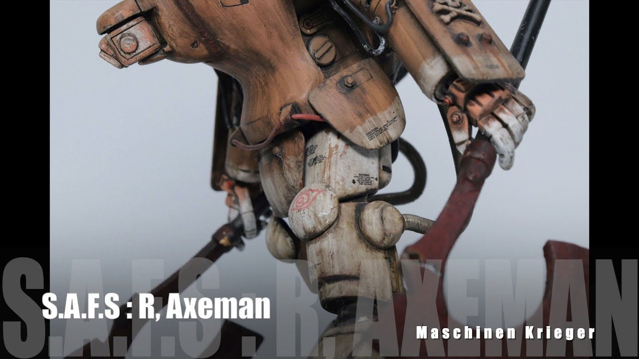 MASCHINEN KRIEGER│S.A.F.S. Type: R⎜Axeman⎜Wave 1/20⎜Ma.K Custom│3d ...