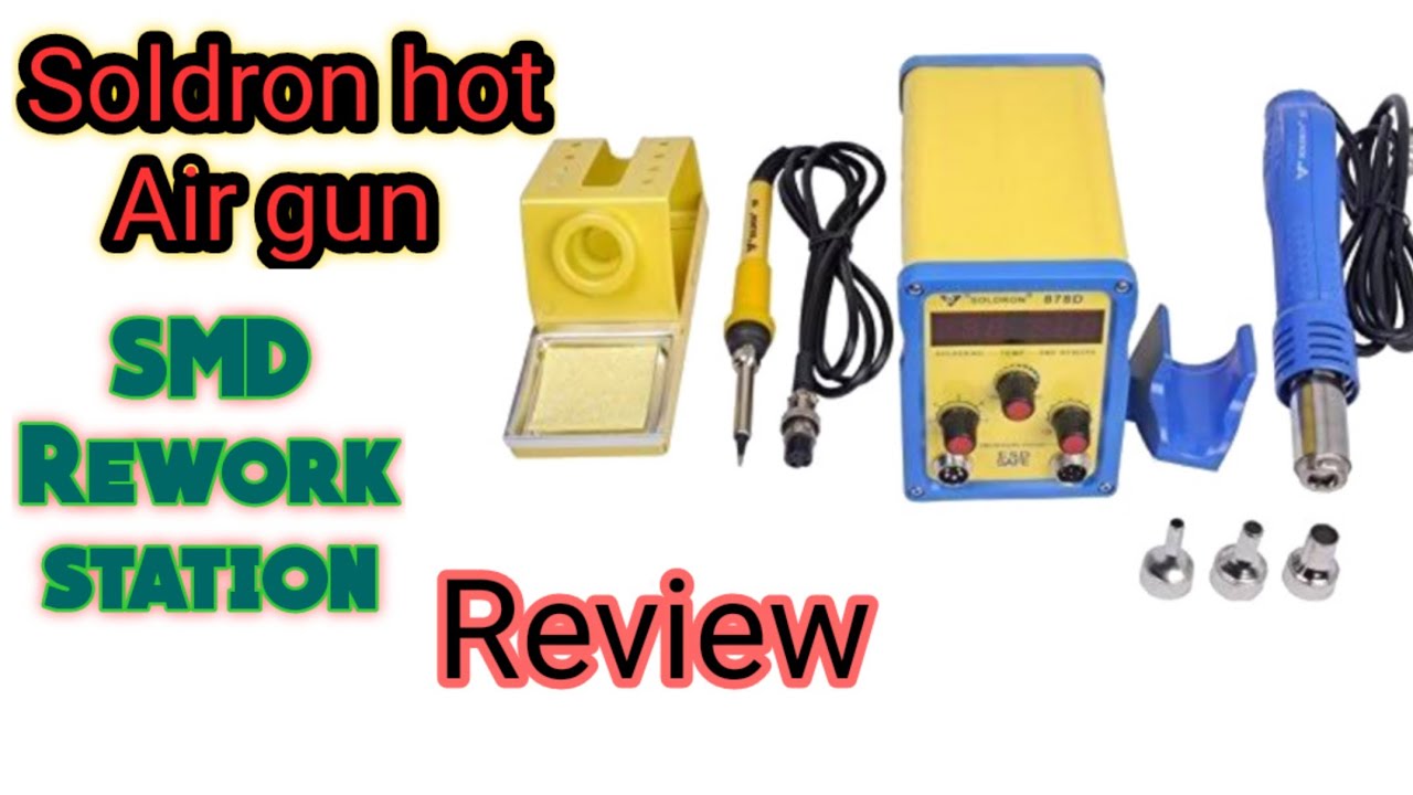 Soldron hot Air Gun Unboxing...Complete review||, Soldron 878D Hot Air ...