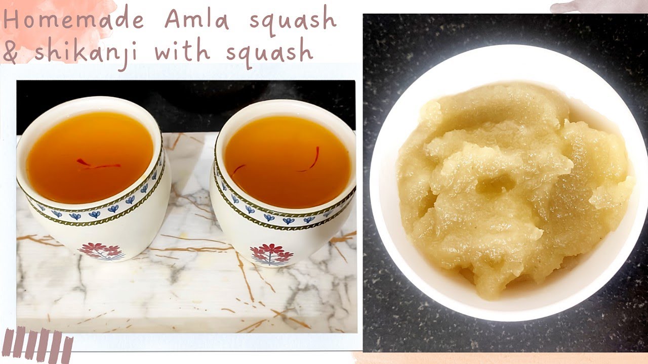 Homemade Amla Squash & Honey And Saffron Shikanji Made With Squash ...