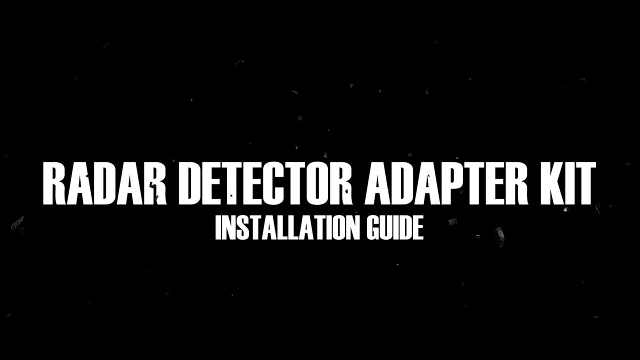 RoadSpy Radar Detector Adapter Kits - YouTube