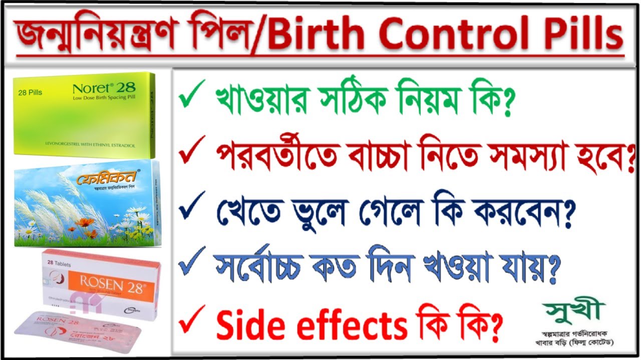 Best Contraceptive pill for you & How to take pill correctly?Jonmo ...