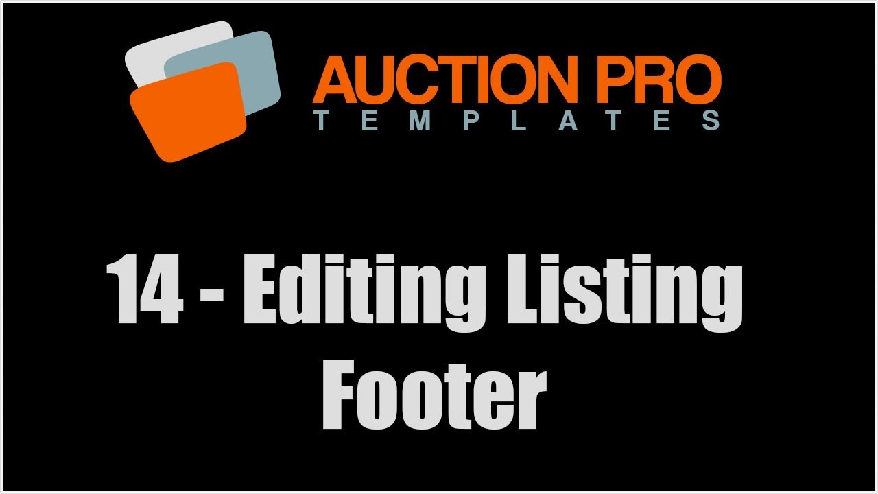 14 How To Edit Footer On EBay Listing Template YouTube 14 How To Edit Footer On EBay Listing Template YouTube