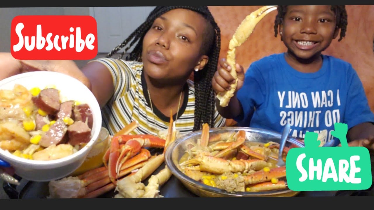 CoHost is back with all the laughs- GUMBO+CRABLEGS MUKBANG - YouTube
