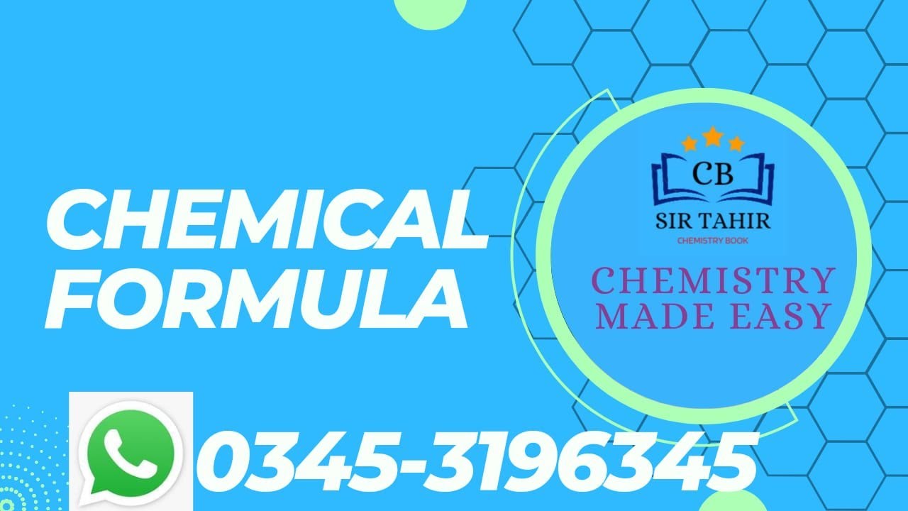 chemical formula and its type - YouTube