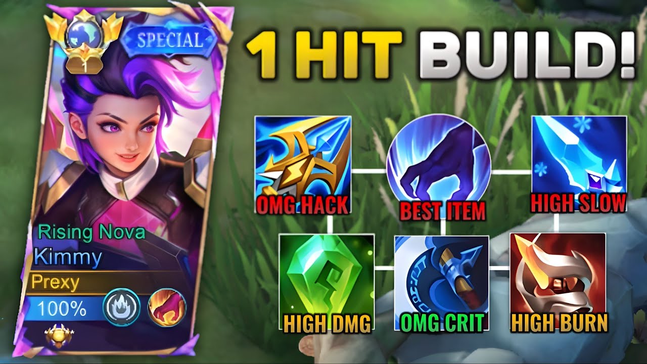 TOP 1 GLOBAL KIMMY BRUTAL DAMAGE ONE SHOT BUILD 100% HACK!! | KIMMY ...