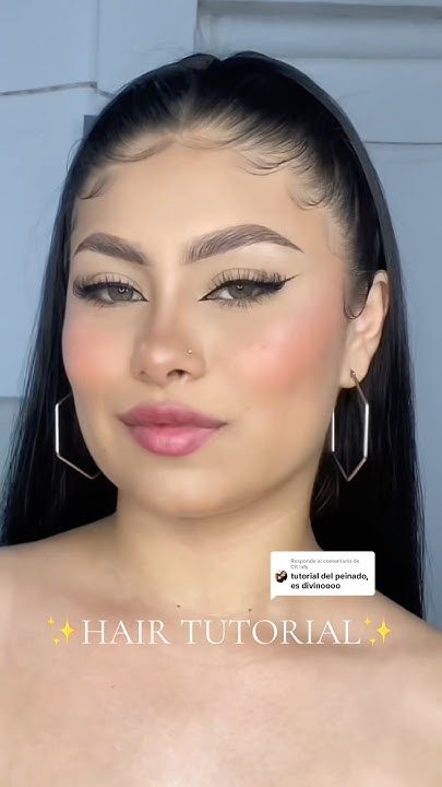 TUTORIAL de peinado súper fácil y sencillo #peinados #hairstyle #parati #tutoriales # ...