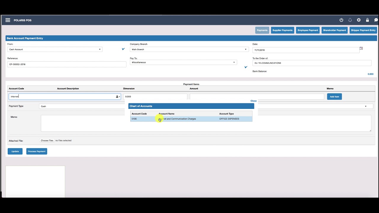 HOW TO RECORD PAMENT ON POLARIS POS - YouTube