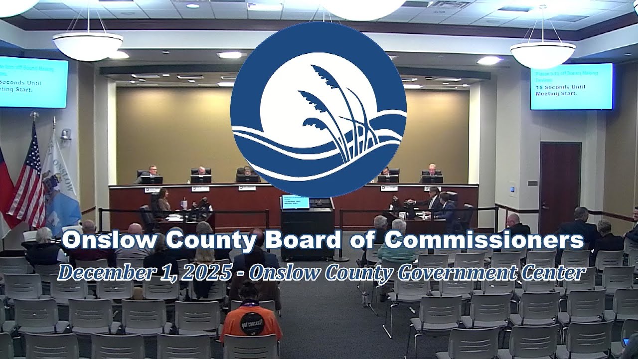 Onslow County Board of Commissioners' Meeting - YouTube