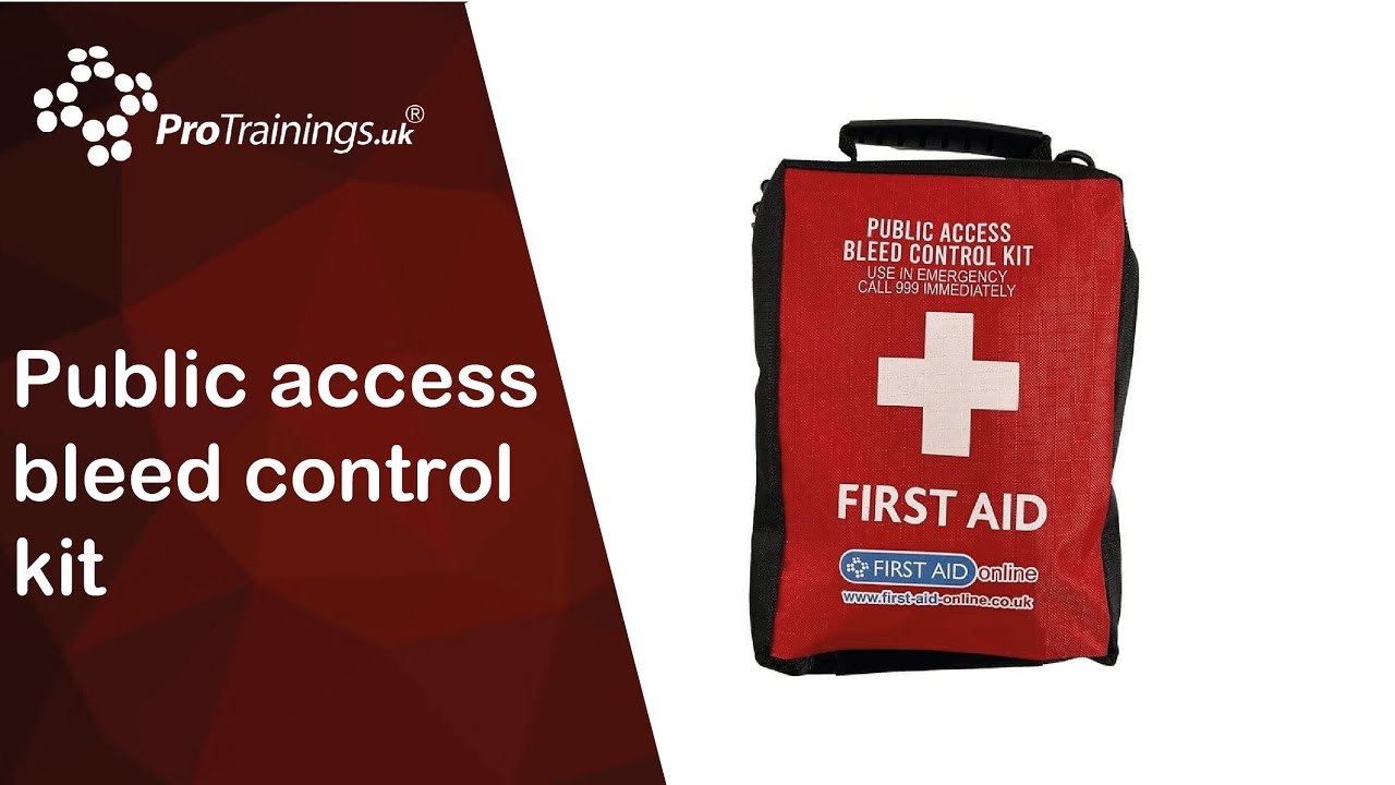Public access bleed control kit - ideal anywhere there is a first aid ...