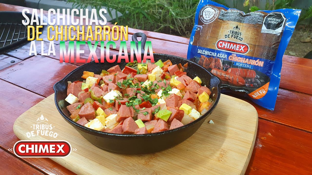 Salchichas de Chicharrón a la Mexicana - YouTube