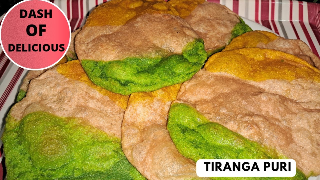 Tiranga Puri Recipe || Independence Day Special Tri Color Puri Recipe ...