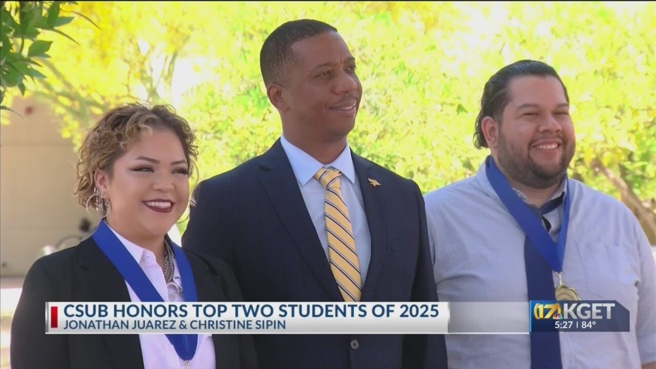 CSUB honors two of its top students - YouTube