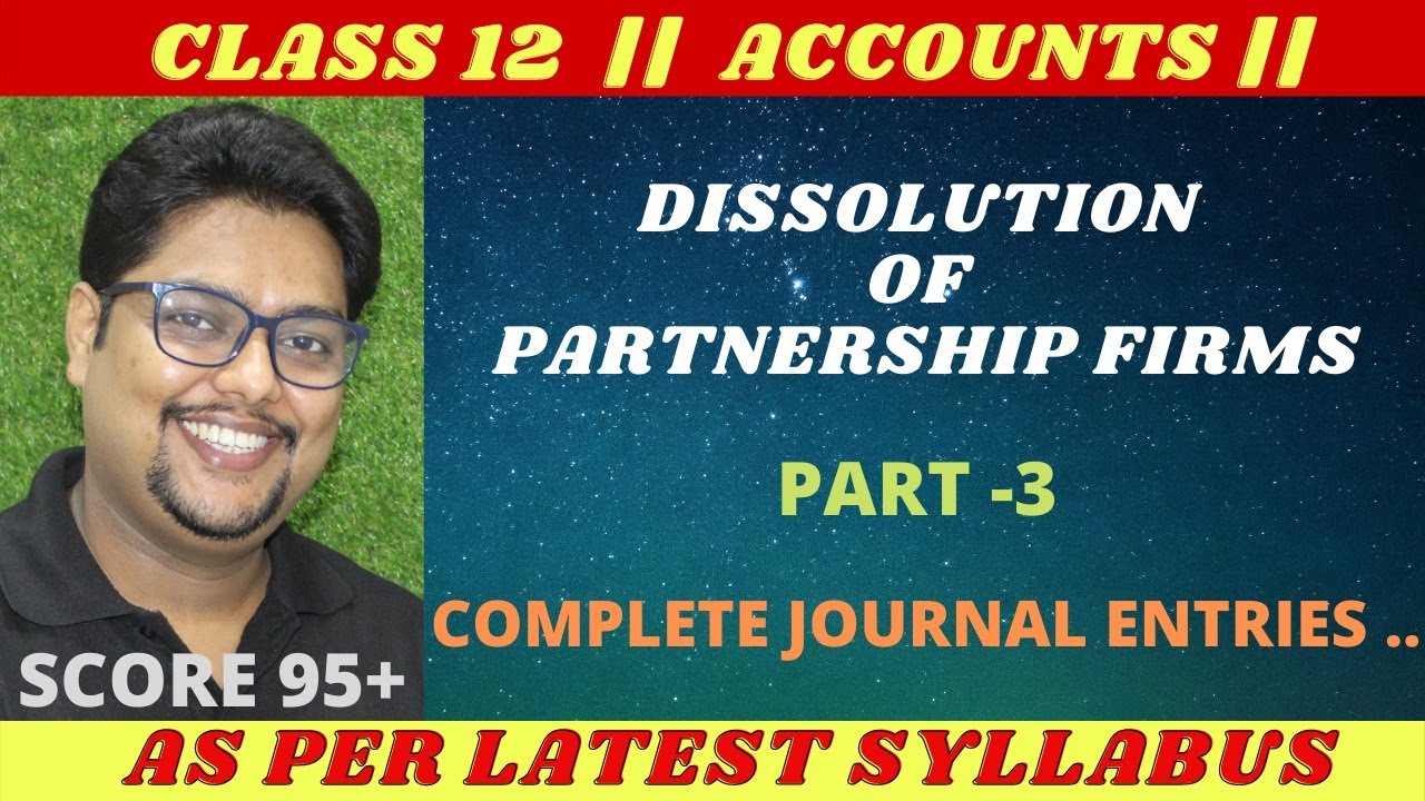 Realisation account | Dissolution of partnership firm | Class 12 ...