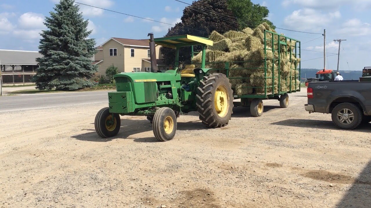 Unloading Hay - YouTube