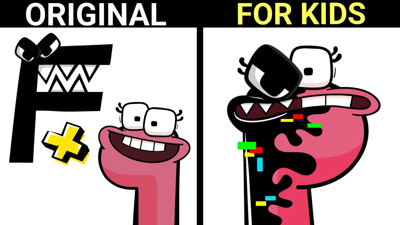 CORRUPTED EVOLUTION of ALPHABET LORE P and F | ft. NUMBER LORE (ASMR ...