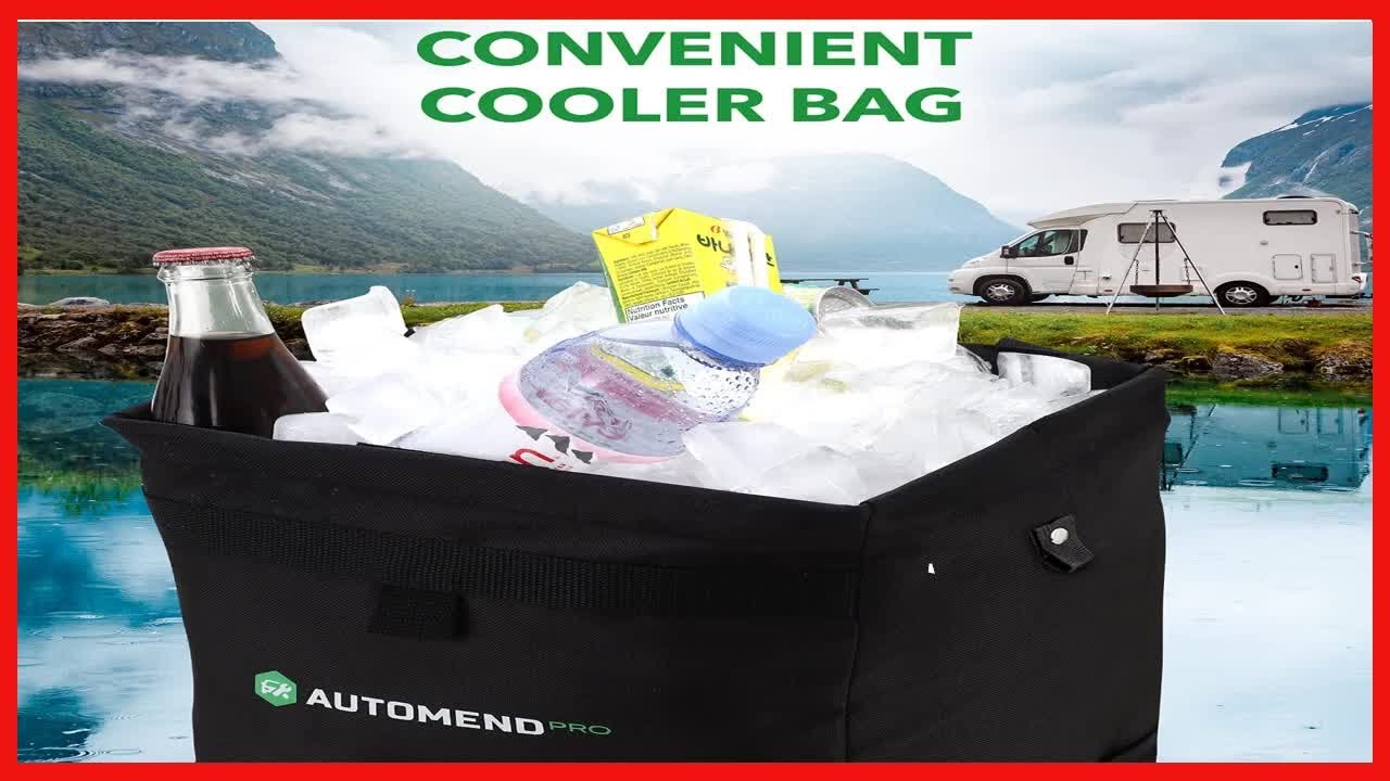 AUTOMEND PRO Garbage Can for Car 25 L 6 6 Gallon Large Insulated Trash ...