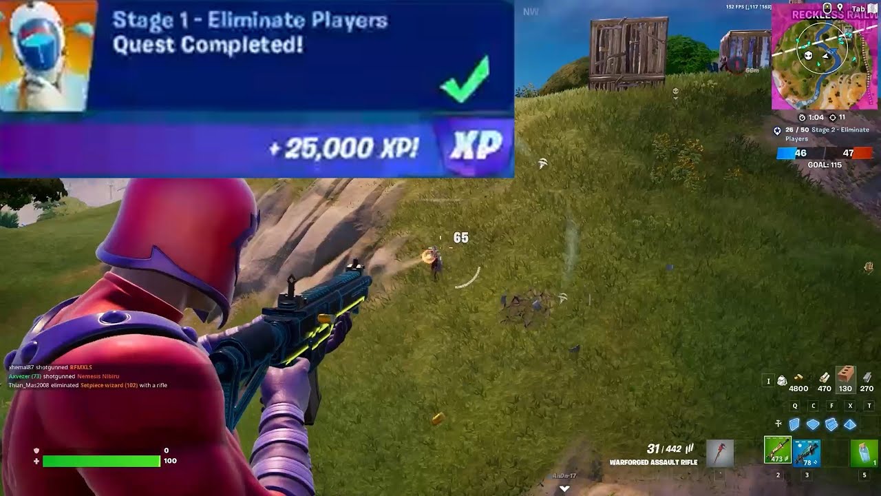 Eliminate Players Fortnite - YouTube