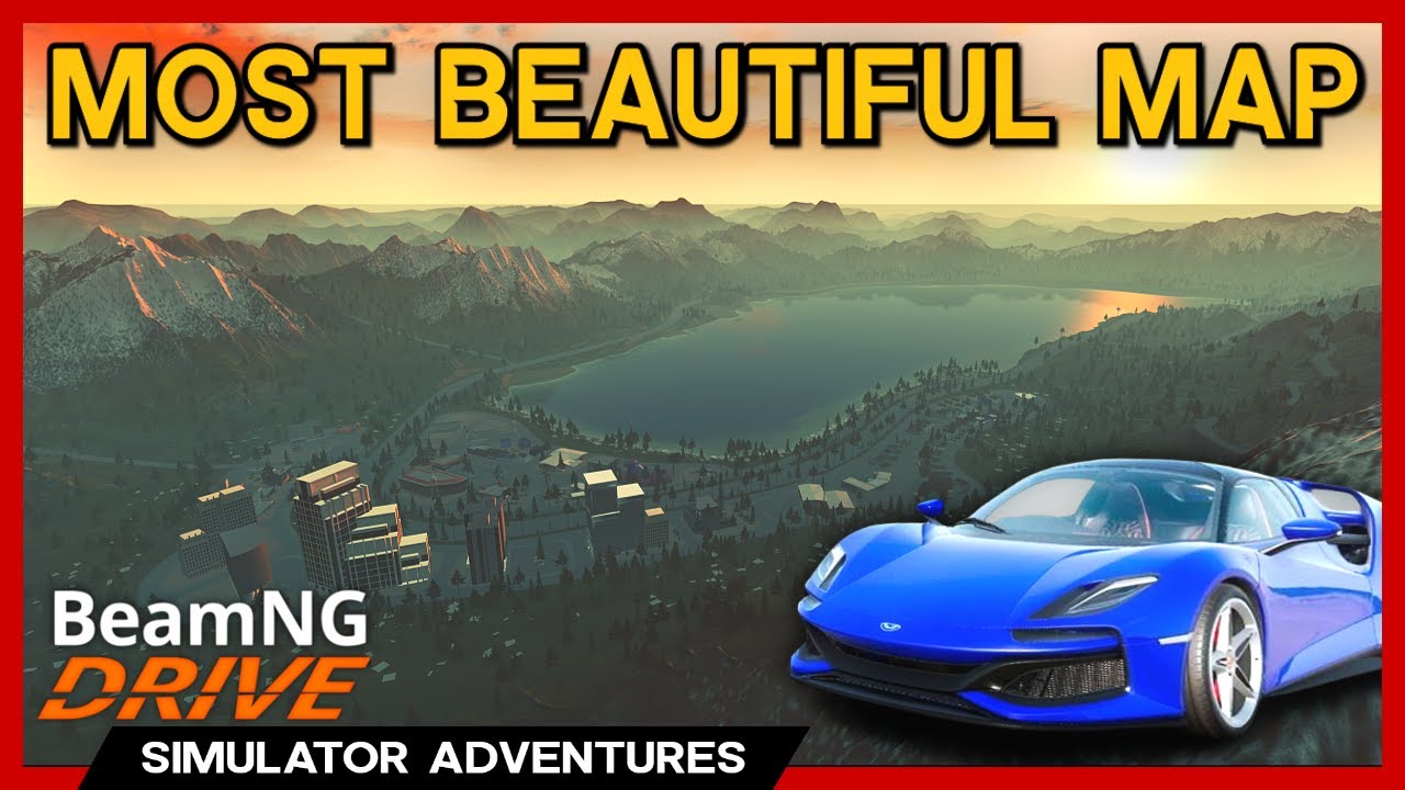 NEW Most BEAUTIFUL Map! - Lake Farsoe - BeamNG Mods - YouTube