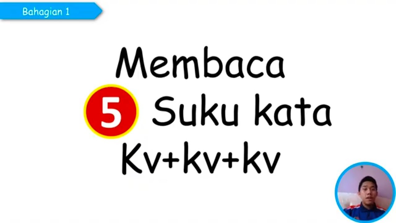 Bahasa Melayu : Membaca dan mengeja perkataan suku kata kvkvkv Bhg 1 ...