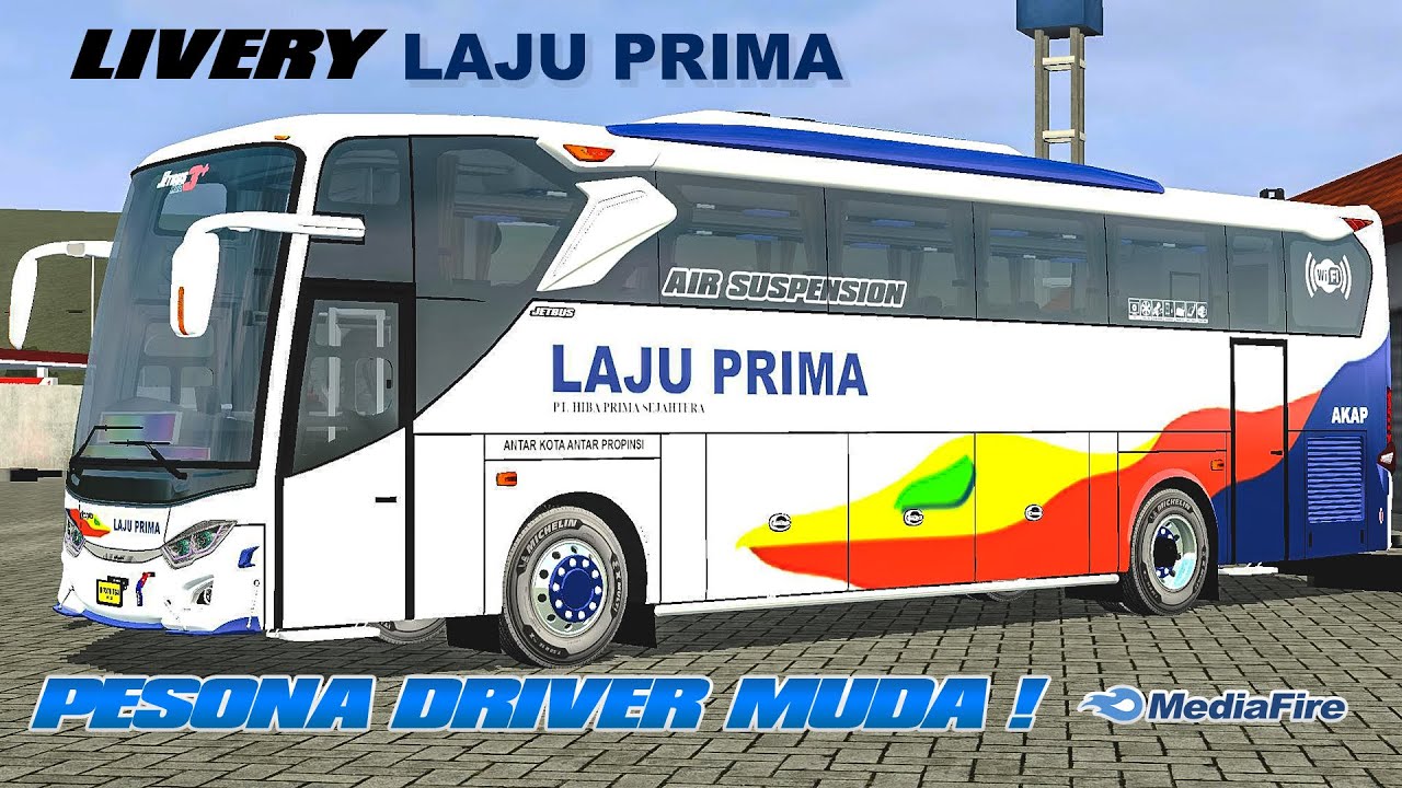 Laju Prima | Livery Laju Prima | Mod Bussid | Hino RM 280 JB3+ HDD ...