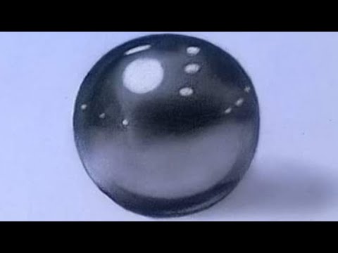 how to draw a realistic iron boll - YouTube