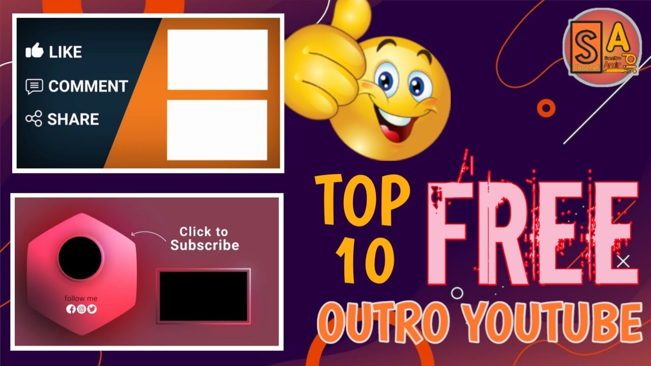 TOP 10 OUTRO YOUTUBE NO COPYRIGHT #intro #outro #youtube #sumitroamir ...