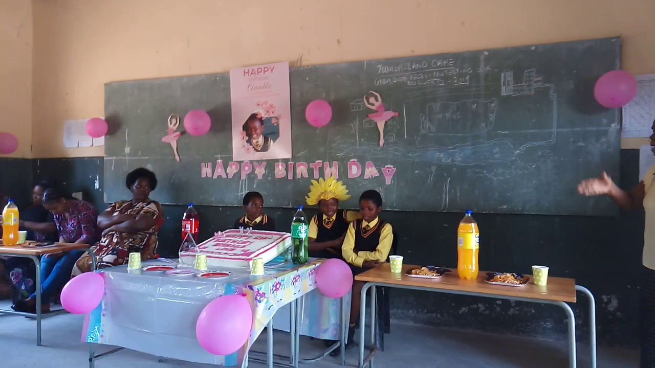 Manguzi primary school celebrated Amahle's surprise party with her ...