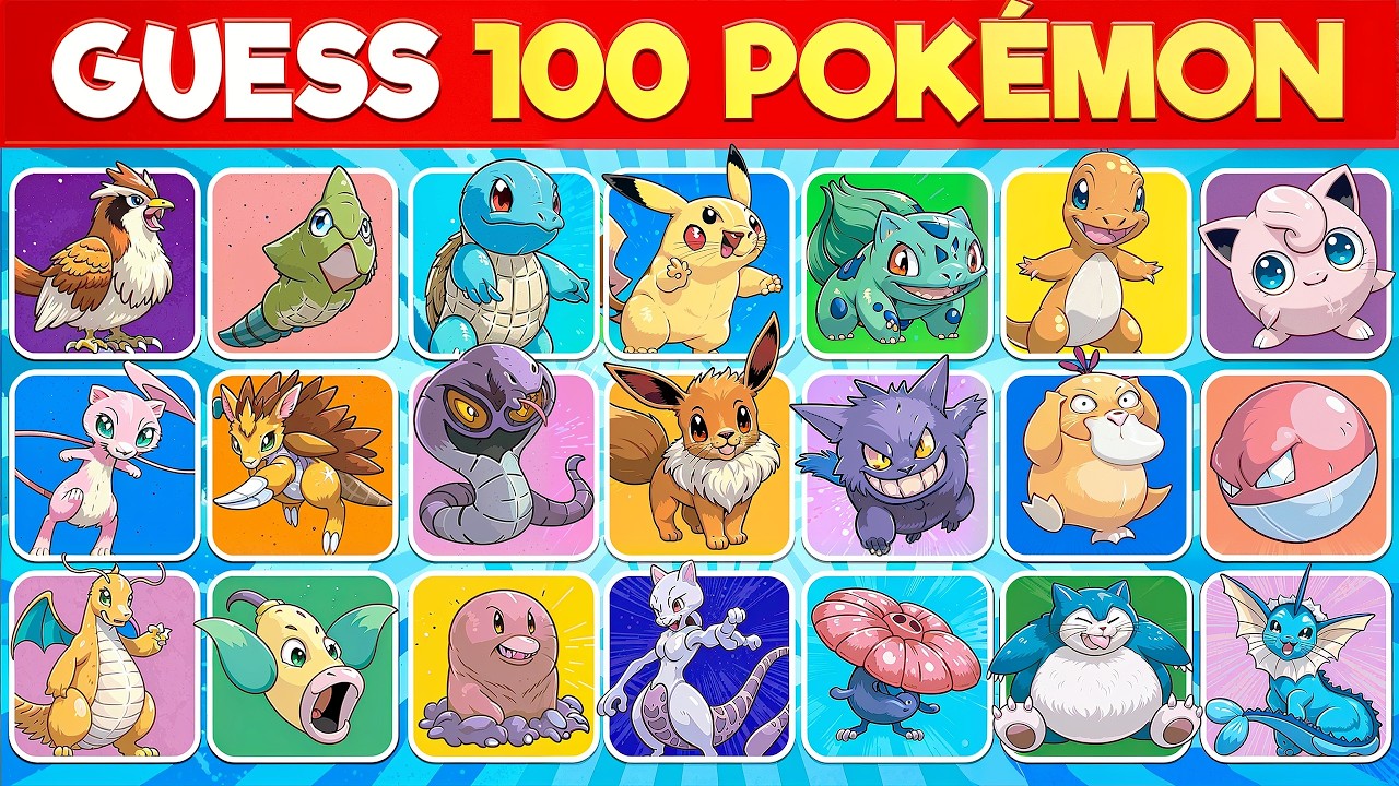 WHO'S THAT POKÉMON? 🔥💧⚡ Can You Guess That Pokémon (Gen 1 & Gen 2 ...
