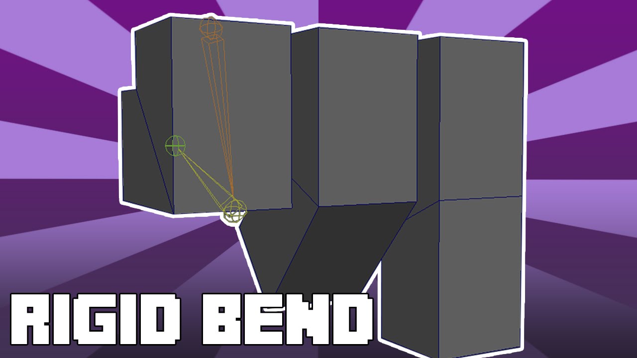 TUTORIAL! How to make a rigid bend in MAYA(for MINECRAFT!) - YouTube