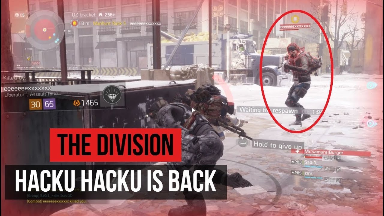 The Division 1.8 - WORST CHEATER / HACKER on DARK ZONE - YouTube
