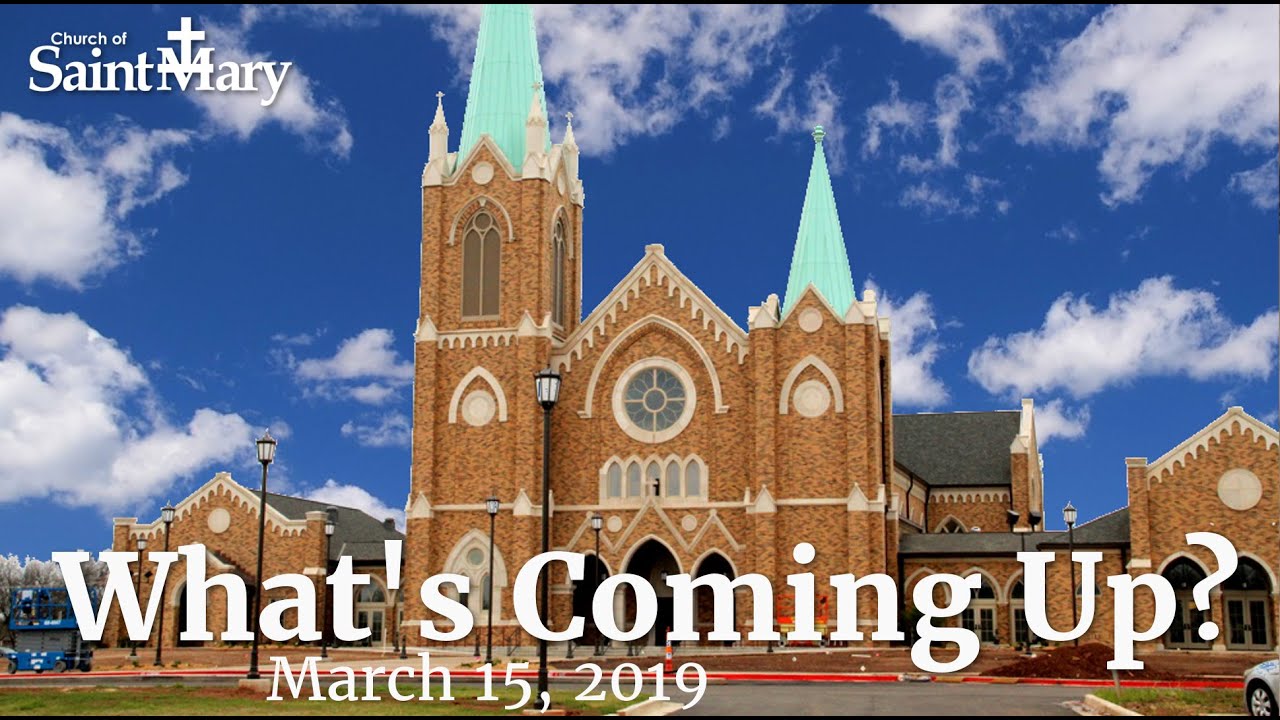 What's Coming Up? March 15, 2019 - YouTube
