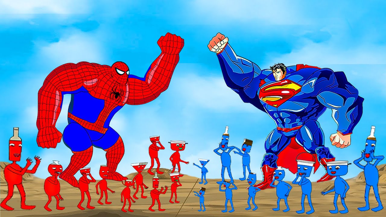 Evolution Of SPIDER-MAN ,SUPER-MAN vs MONSTER RADIATION : Returning ...