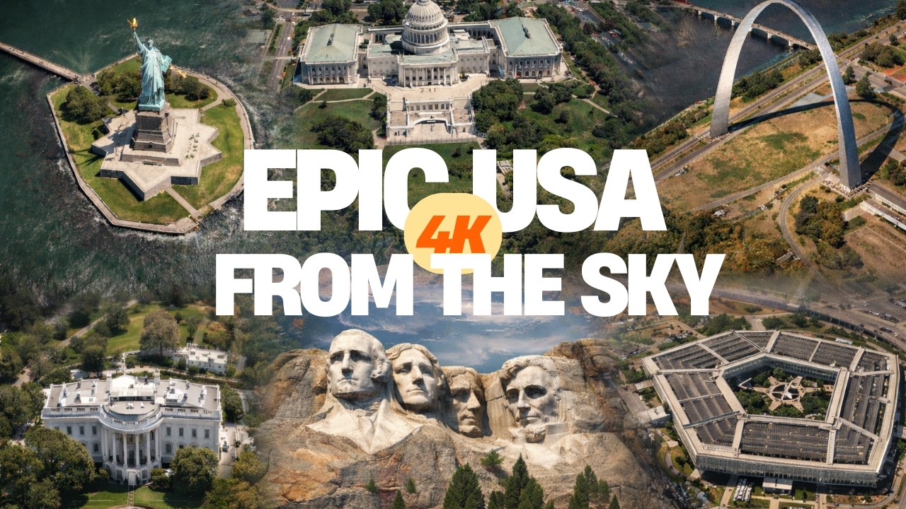 Iconic USA Landmarks From Above in 4K | Aerial Cinematic Tour - YouTube