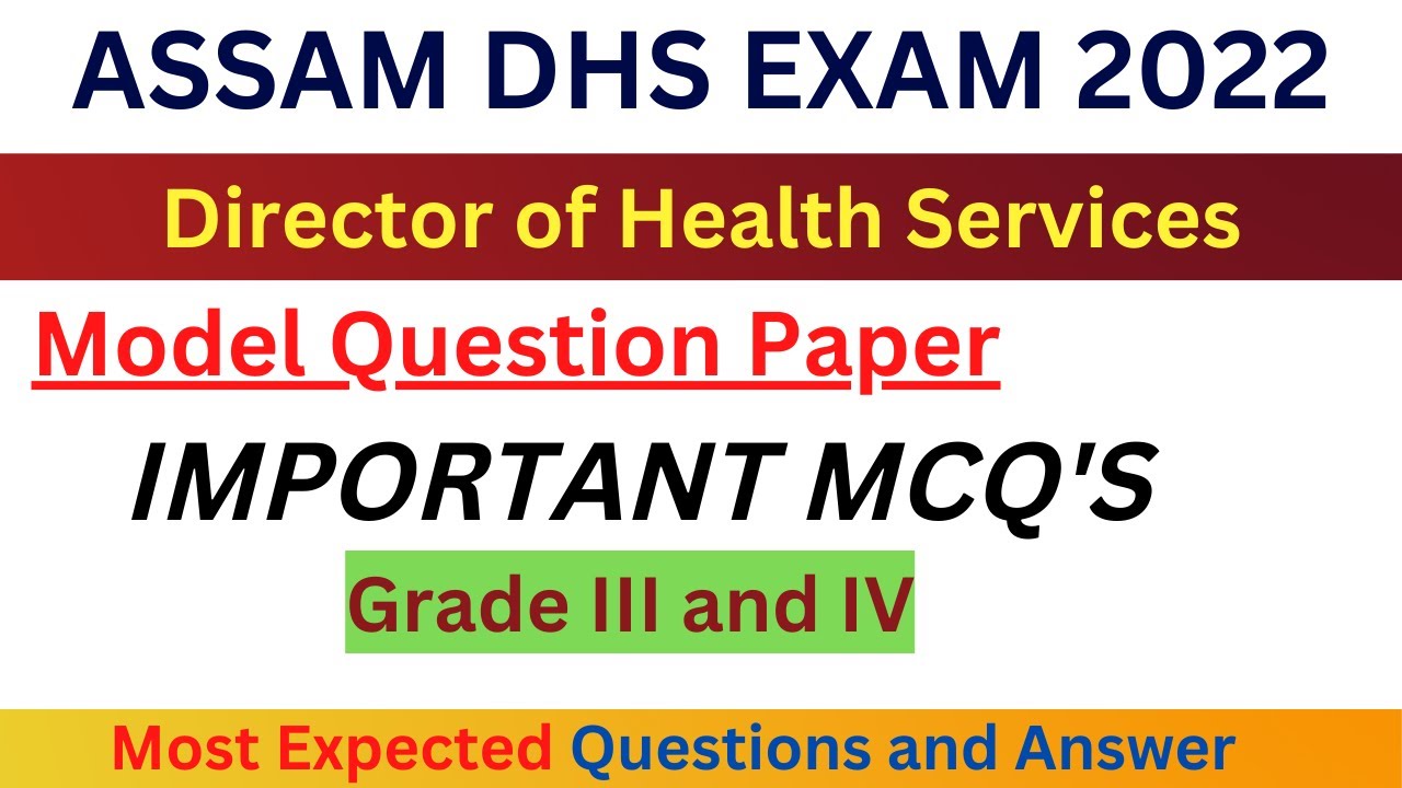 Assam Gk II Assam's General Knowledge II DHS Non Technical Exam 2022 II ...