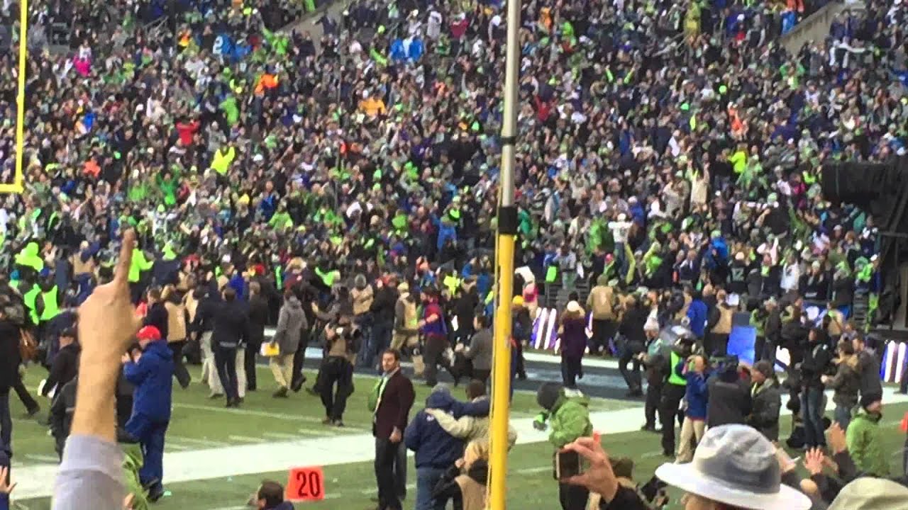 Game Winning Catch and Celebration NFC Championship Seattle Seahawks ...