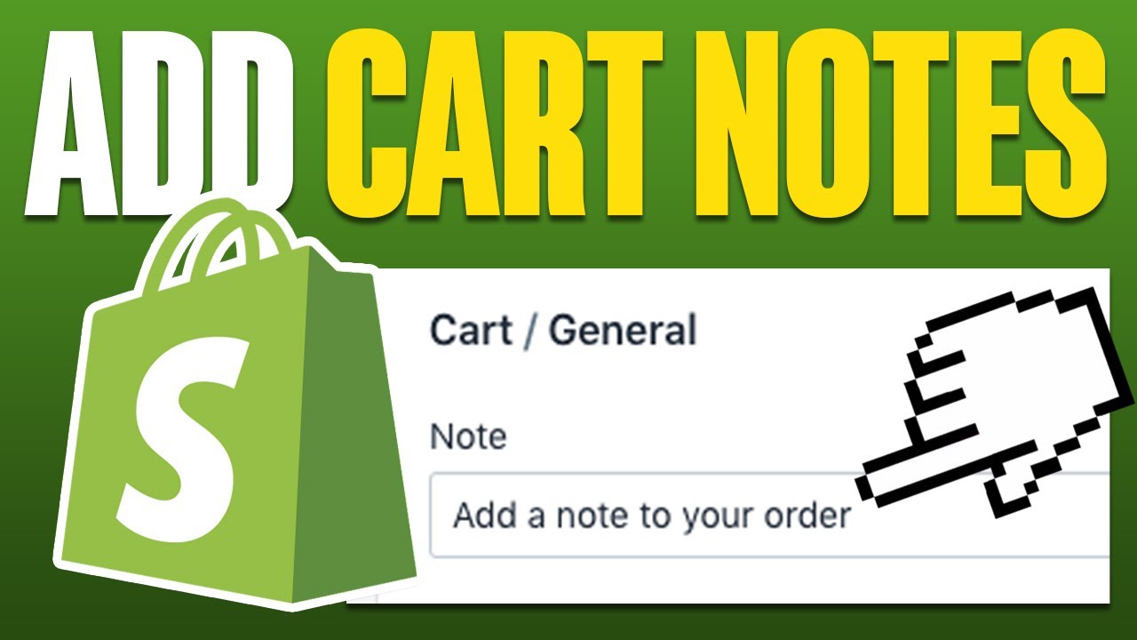 How To Add Cart Notes To Shopify Checkout (2025) - YouTube