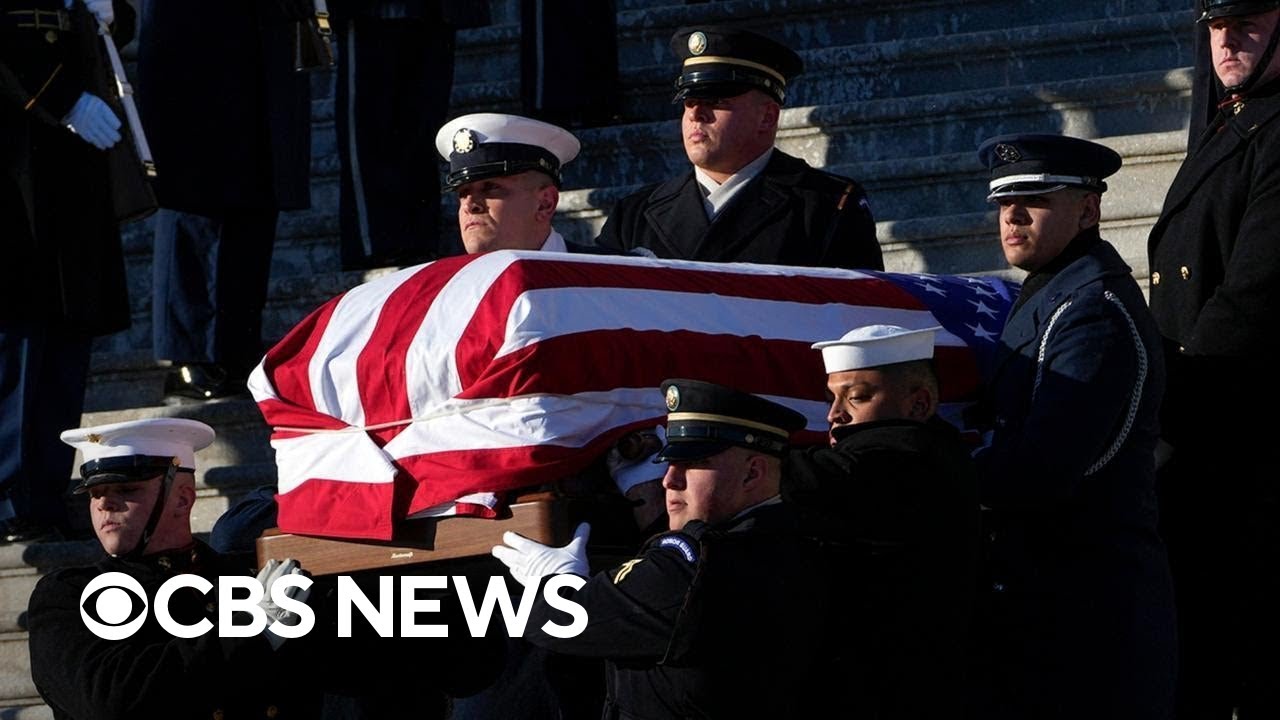Jimmy Carter's casket leaves the Capitol - YouTube
