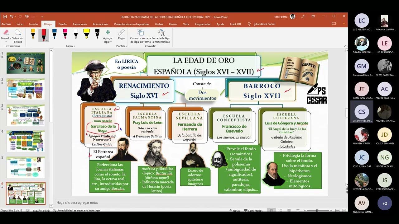 LITERATURA 6/ Siglo de Oro Español/ CEPREVI UNFV - YouTube
