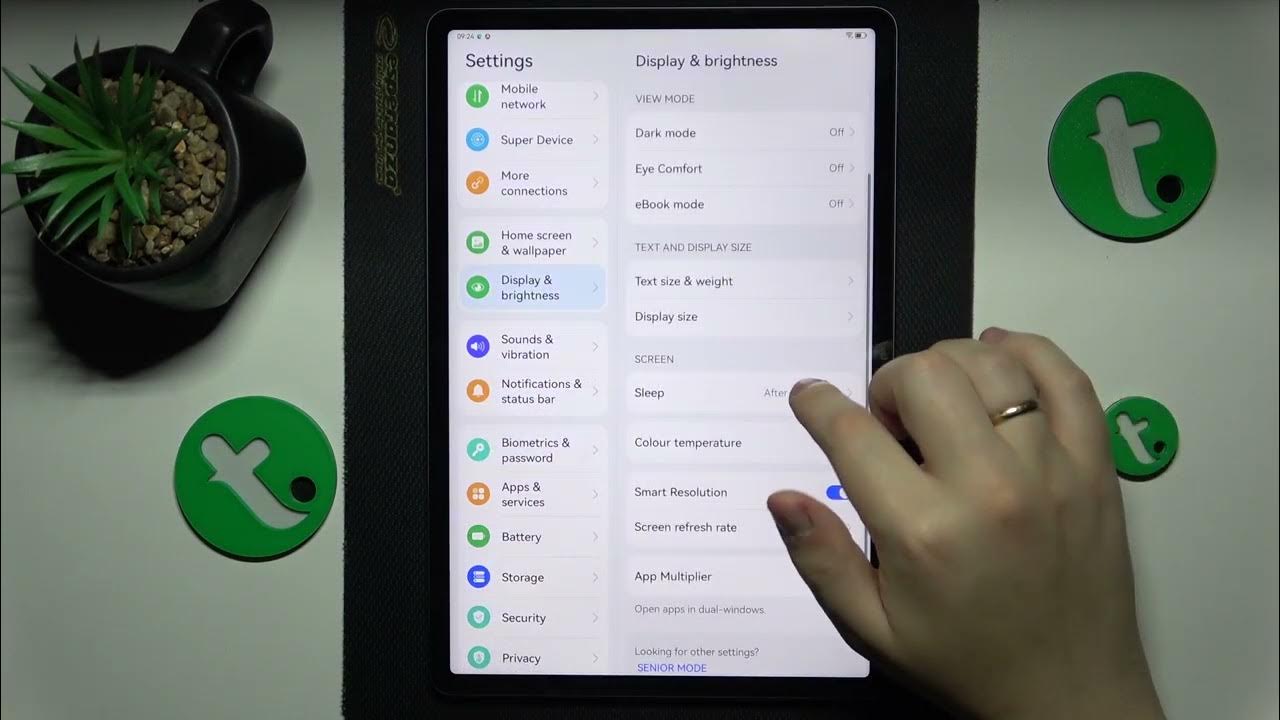 How to Set Never Screen Timeout in HUAWEI MatePad 11.5 – Disable Screen Blackout - YouTube