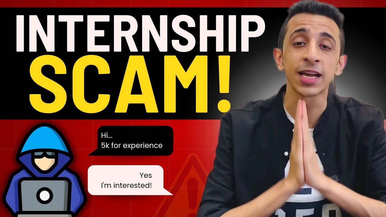 BIGGEST INTERNSHIP SCAMS | Please watch this before you apply 🔥 - YouTube