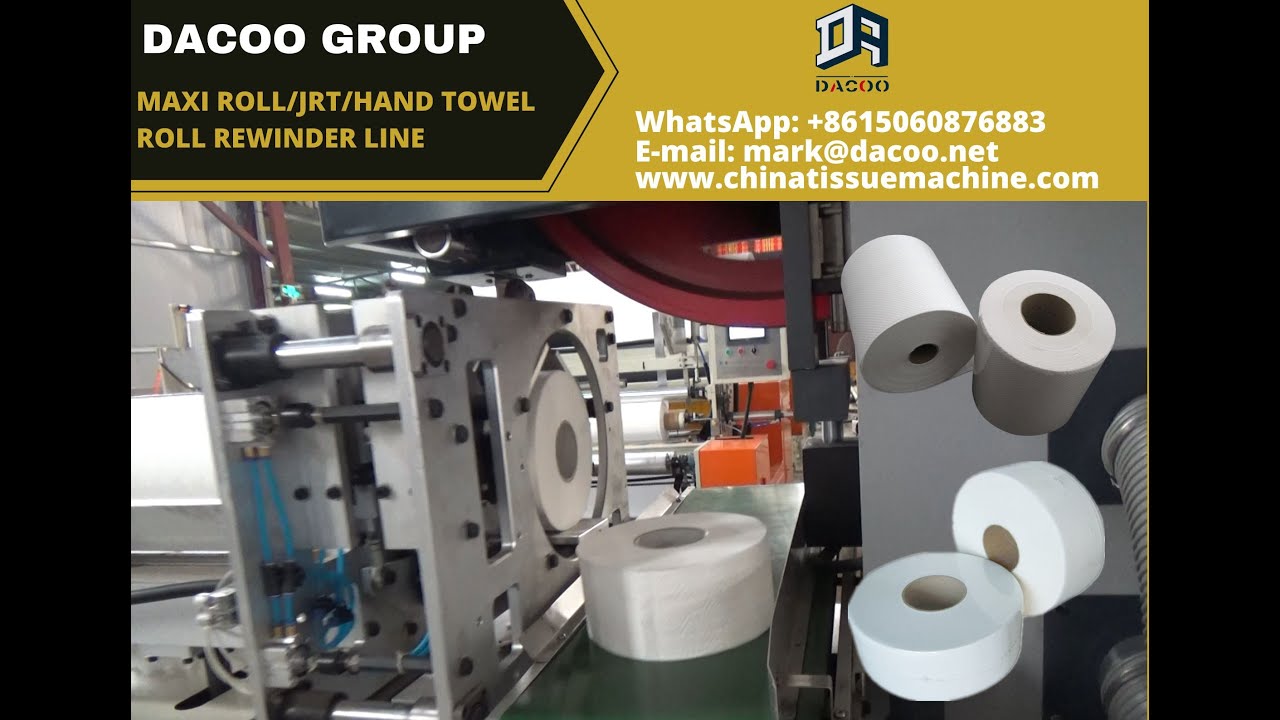 Maxi Jumbo Roll Toilet Paper Roll JRT Hand Towel Roll Machine ...