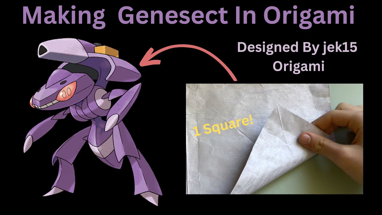 Making Genesect In Origami | Tutorial | - YouTube