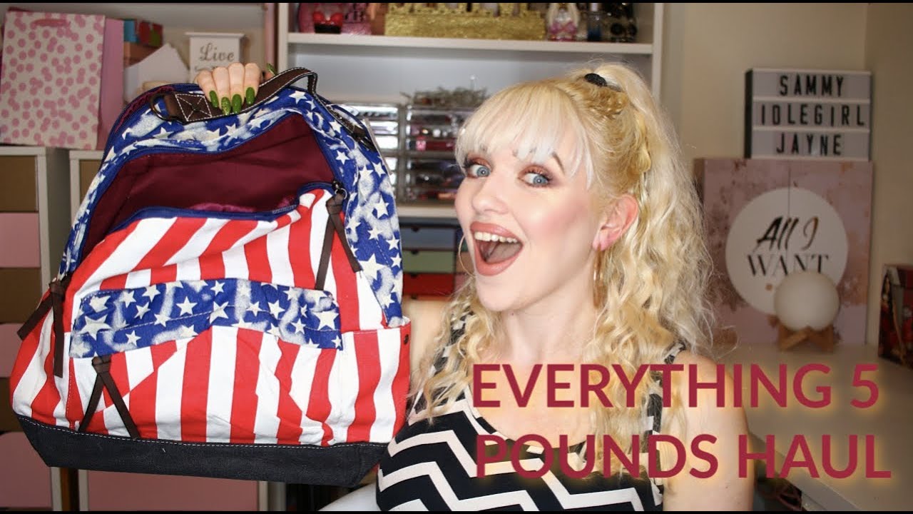 EVERYTHING 5 POUNDS HAUL MARCH APRIL 2019 | Sammy Jayne - YouTube
