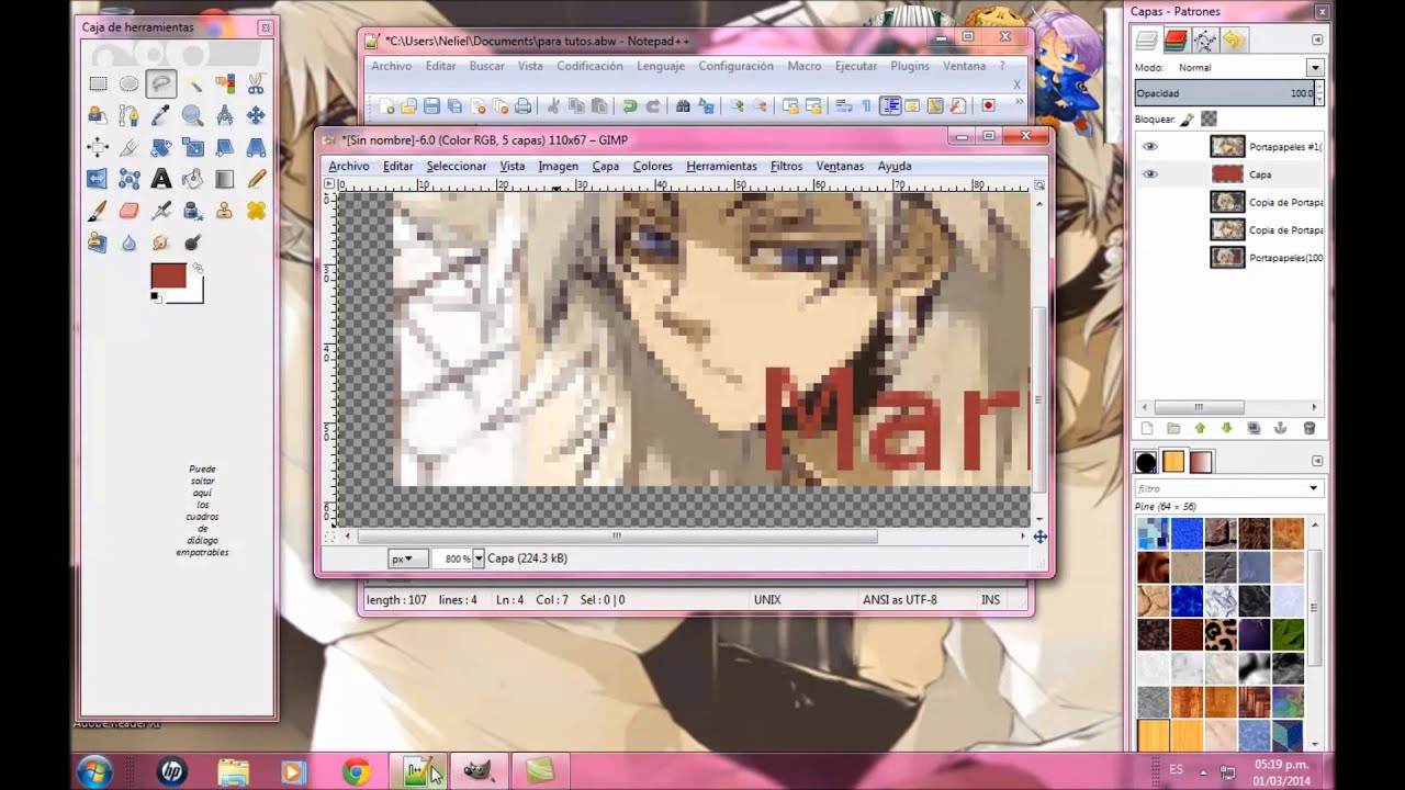 Tutorial Gimp *Crear estampas para deviantart o GIF* ★ - YouTube