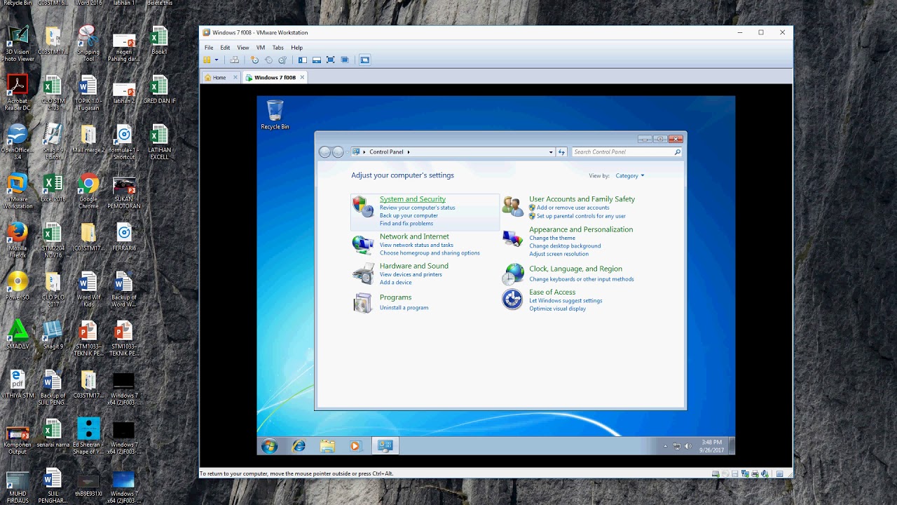 How to access system and security - YouTube