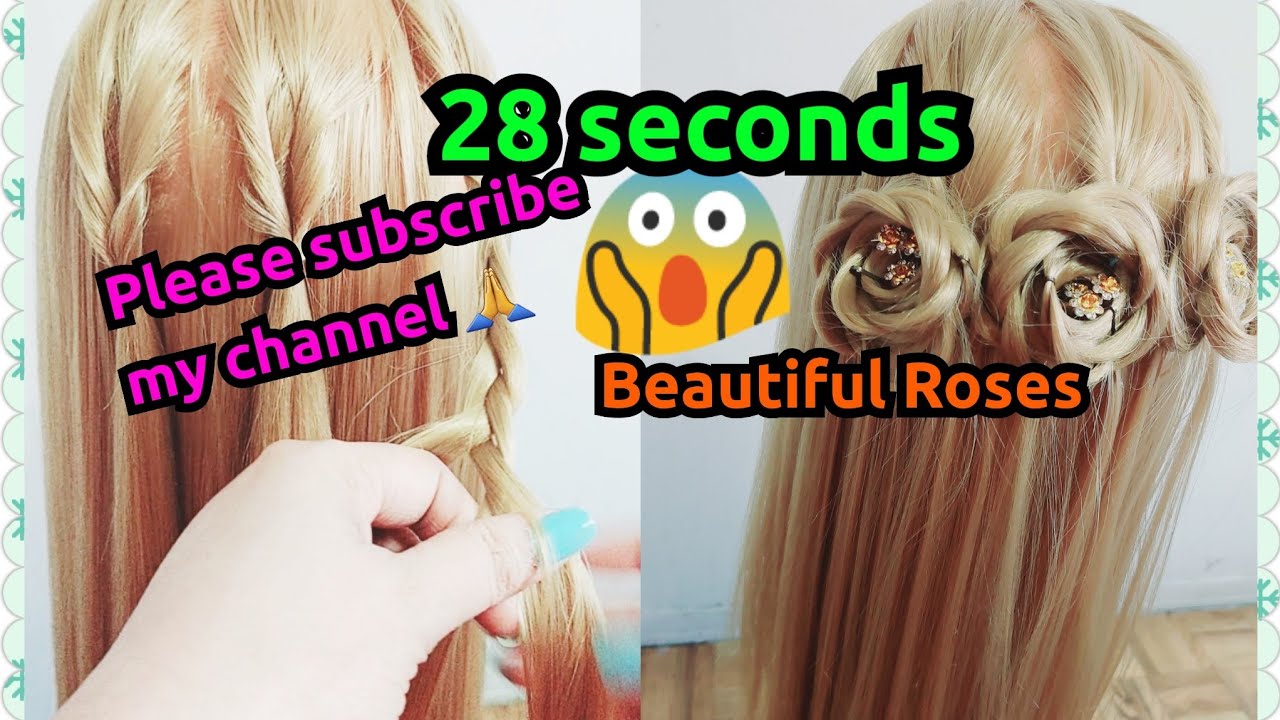 Unique Trick to Make Beautiful Rose in Easy Way/ Easy Rose's Hairstyle# ...