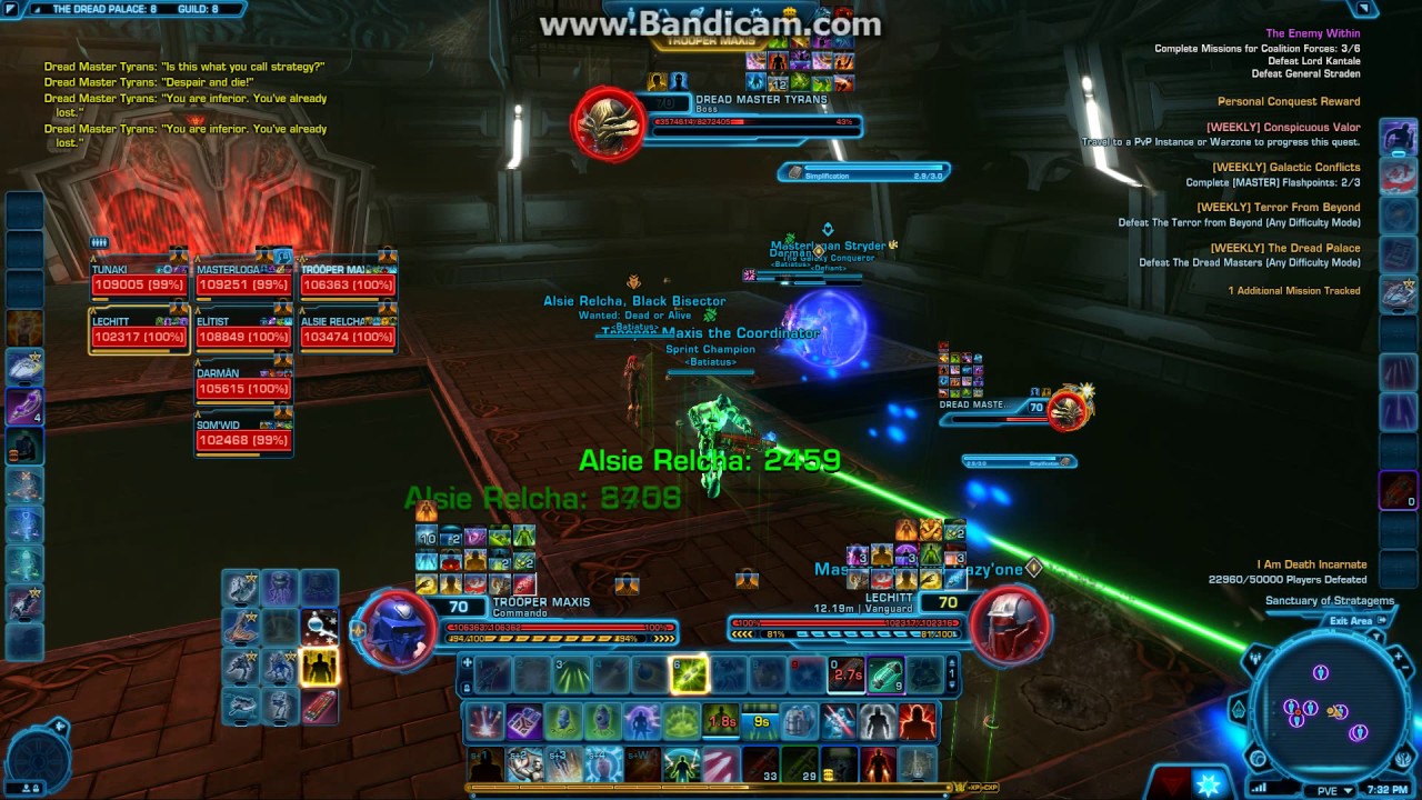 SWTOR Dread Palace SM Tyrans - Batiatus 5.0 - YouTube