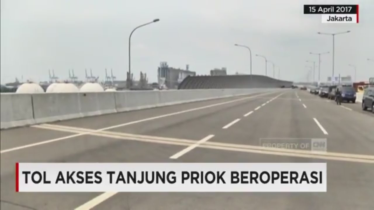 Dibuka! Tol Akses Rp 5 Triliun Tanjung Priok - YouTube