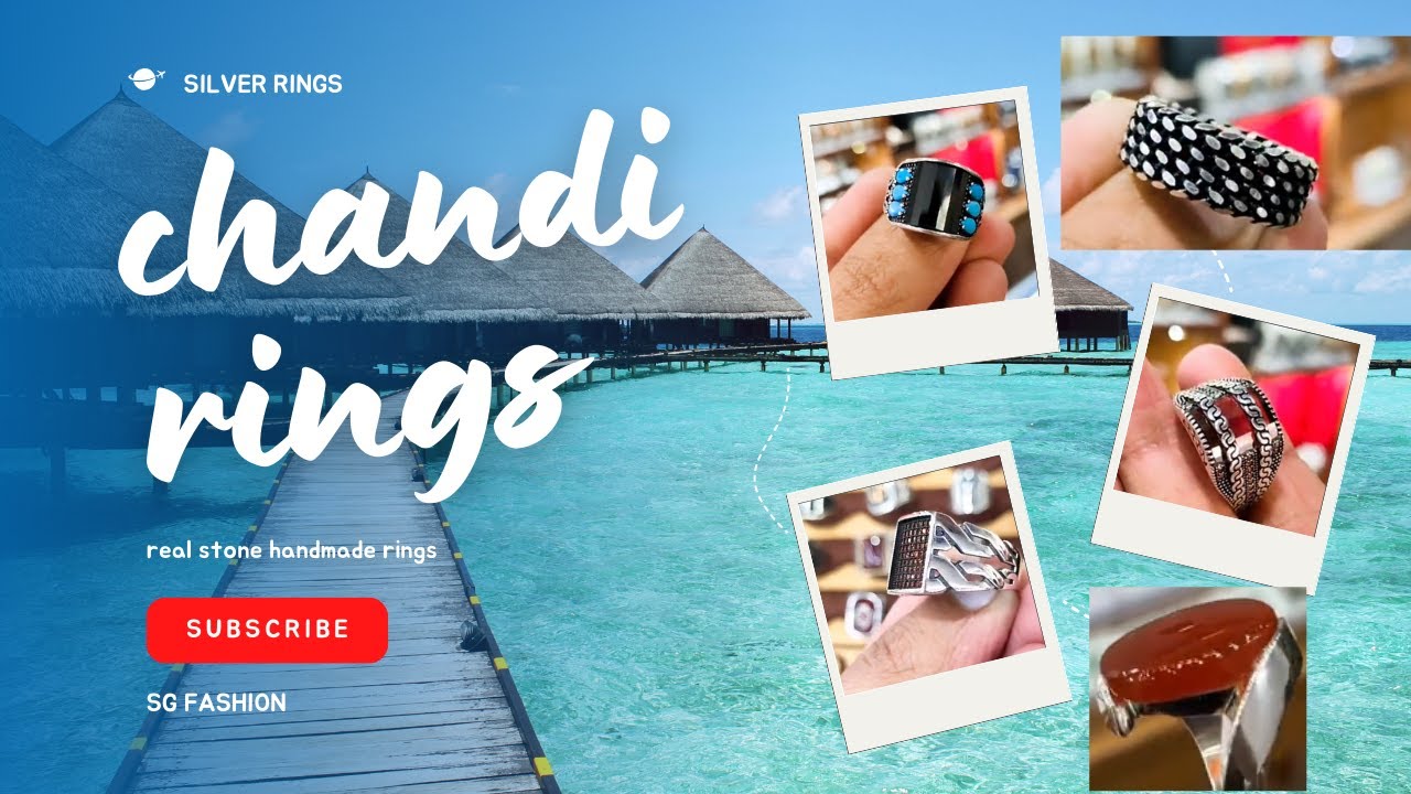 latest chandi handmade and italyan rings | silver rings for men - YouTube