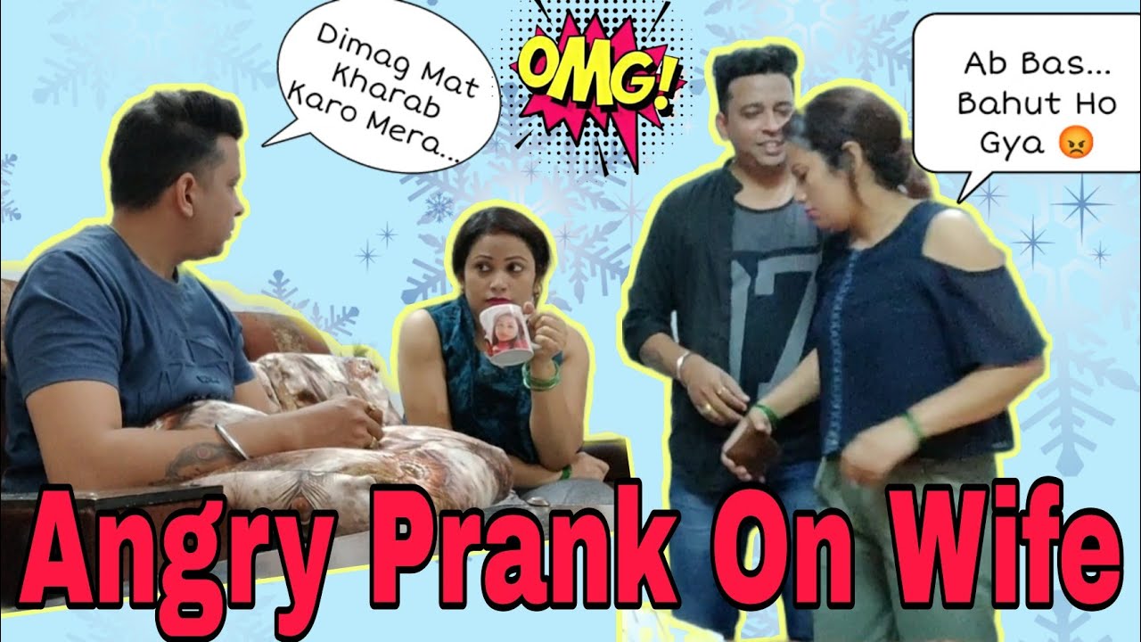 Angry Prank On Wife|| Angry Prank On Wife For 24 Hours|| Pinkansh World ...